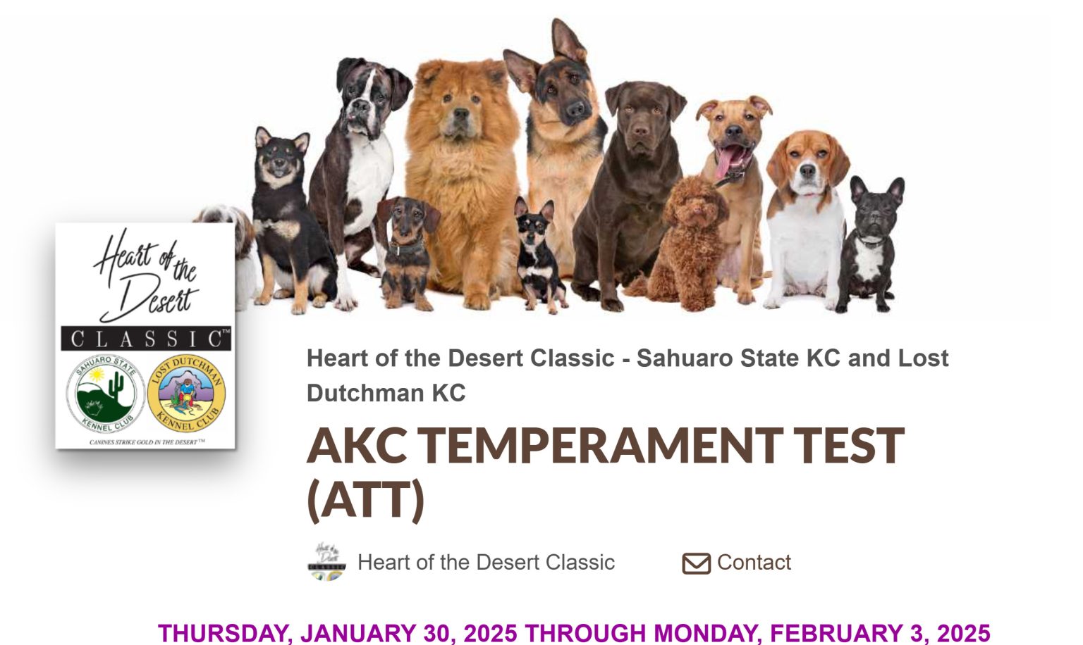 AKC Temperament Test – Heart of the Desert Classic