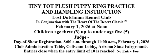 PeeWees and Tiny Tots – Heart of the Desert Classic™